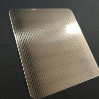 China BA 4x8 0.4mm Industrial Diamond Plate Antiwear Stainless Steel for sale