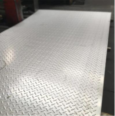 China 100mm 316 347 321H SS Checkered Plate 6x4 Brush Surface Tear Drop for sale