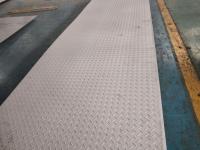 China Ss304 Stainless Steel Flat Checker Sheet Durbar Floor Plate With Willow Leaf Pattern for sale