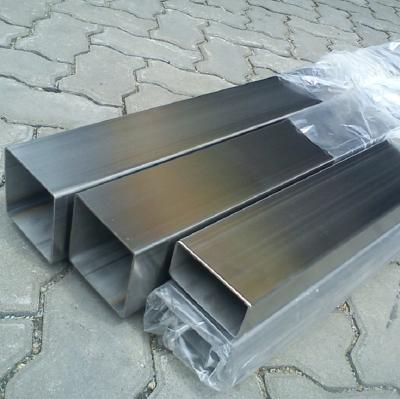 China 316 Stainless Steel Square Rectangle Pipe 2500mm Annealing Surface for sale