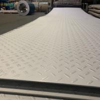 China 316 Floor Stainless Steel Checkered Plates 6mm Wear Resistant Stamped Embossed for sale