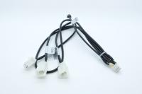 China Automotive Wiring Harness 10 Pin Serial Port Cable Custom Length White Black TPEPLUS-4097 for sale