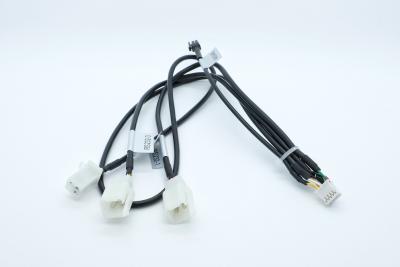 China Automotive Wiring Harness 10 Pin Serial Port Cable Custom Length White Black TPEPLUS-4097 for sale
