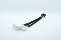 China 16P Power Input Line Black PCB Molded Car Wiring Harness Standard USB for sale