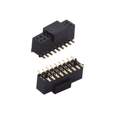 China Customized 2.54mm Dual Row SMT Header Connector Gold Flash For Pcb Board for sale