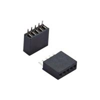 China Straight For Pcb Female Header Connector Double Row Gold Flash 2.54mm for sale