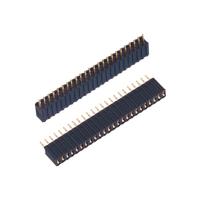 China Straight For Pcb Female Header Connector Double Row Gold Flash 2.54mm for sale