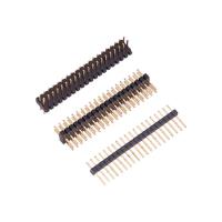 China PCB Board Straight Dip Connector Pin Header 1.27mm Custom Plastic for sale