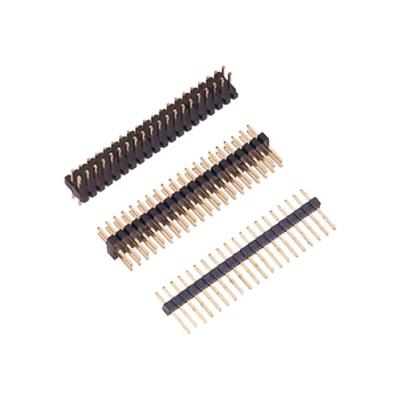 China PCB Board Straight Dip Connector Pin Header 1.27mm Custom Plastic for sale
