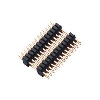 China PCB Board Straight Dip Connector Pin Header 1.27mm Custom Plastic for sale
