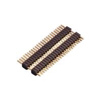 China PCB Board Straight Dip Connector Pin Header 1.27mm Custom Plastic for sale