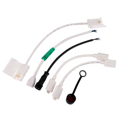 China 5 Pin Waterproof Male Car Wiring Harness Connector for LED Light Strips 14-30AWG for sale