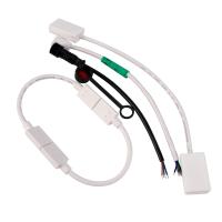 China 5 Pin Waterproof Male Car Wiring Harness Connector for LED Light Strips 14-30AWG for sale
