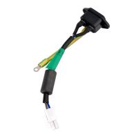China FL-2P+3.7 Round Ring Terminal Car Wiring Harness L127mm Ac Socket for sale