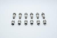 China Silver Plating M12 2p 7p Locked Wire Aviation Connector Plug Male Female Matching IP65 for sale