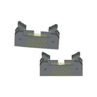 China Black 10pin 2.54mm Pitch Double Row Idc Ejector Header Pcb Connector Male Gold Flash for sale