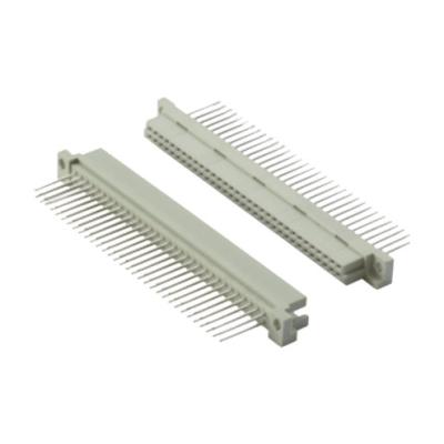 China DIN 41612 Eurocard Connector Three Row Header Plug 2.54mm Pitch 96 Pin Straight for sale