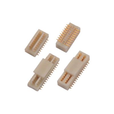 China 0.635mm Pitch Male SMT Board to Board Connector Black 10P Customized PCB Connector for sale
