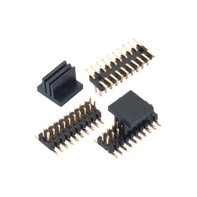 China Customized 1.0mm 2.54mm Female SMT Pin Header Connector 10P PA9T Male PCB for sale