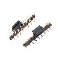 China Customized 1.0mm 2.54mm Female SMT Pin Header Connector 10P PA9T Male PCB for sale