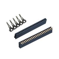 China Right Angle 1.27 / 2.0 / 2.54Mm 40p Dual Row Pin Header Smt Single Row for sale