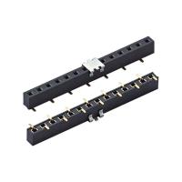 China Single Row SMT Female Header Connector Straight 40p 2.54mm Pitch Gold Plated for sale