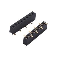 China Single Row SMT Female Header Connector Straight 40p 2.54mm Pitch Gold Plated for sale