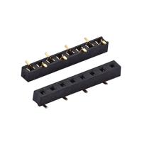 China Single Row SMT Female Header Connector Straight 40p 2.54mm Pitch Gold Plated for sale