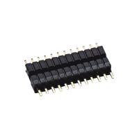 China Breakable Male Straight Gold Plated Black Pin Header Connector 1-40p 2.54mm Pitch for sale
