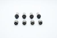 China GX16 Male to Female Locked Wire Type Tin Plated Aviation Connector Plug 2P to 5P for sale