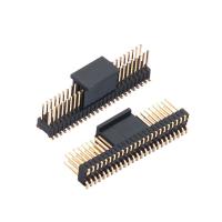 China 1.0mm 2.0mm Pitch Dual Row 10 Pin Female SMT Header Connector Gold Plated PCB Board for sale