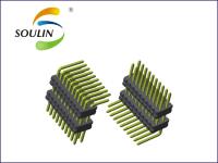 China Double Row 2x20 Pin Header 90 Degree 1.0mm Pitch Length Customization for sale