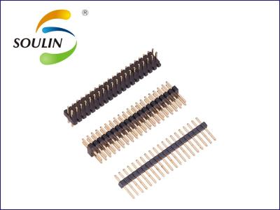 China Durable 1.27Mm Pin Header Connectors Single Row Waterproof Gold Plated for sale