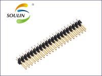 China Black PA6T Smt Header Connector Gold Plating Plastic UL94V-0 for sale