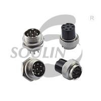 China Polyester Female M12 Aviation Connector 8 Pin Zinc Alloy IP67 5A for sale