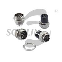 China High Frequency M12 10P Aviation Plug Connector Waterproof Black Bag for sale