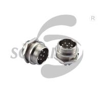 China M12 8 Pin Waterproof Aviation Connector Male PCB Zinc Alloy Shell Anti Salt Spray for sale