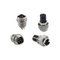 China Phosphor Bronze UL94V-0 M16 Aviation Plug Connector 4 Pin AC500V for sale