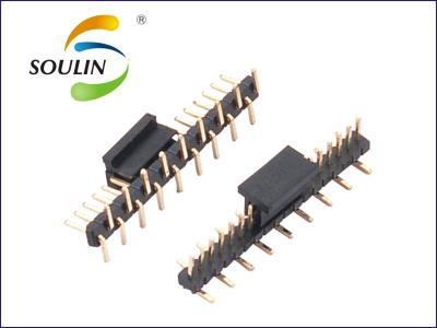 China Nickel Plating 40 9 Pin Header Connectors 1.27mm Single Row Smt Type for sale
