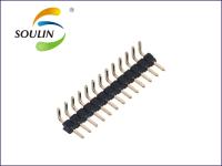 China Polyester 1.27 Mm Pin Header Connectors Right Angle For PCB Circuit Board for sale