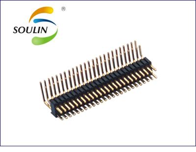 China 2.54 mm pin header dual row right angle customized waterproof shenzhen factory pin header for sale