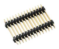 China Gold Plated 0.8U Pin Header Connectors PA6T Insulation Plastic for sale