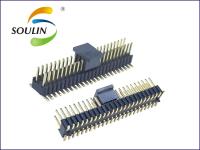 China Gold Plating 2.0 Mm Pitch Header SMT 2 Row Pin Header 90 Degrees for sale