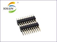 China PA9T 2.0mm Pitch Dual Row Straight Pin Header Connector 1.5A 500V for sale