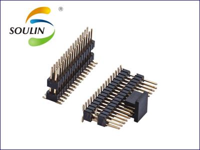 China PA6T PA9T 2.0mm Pitch Dual Row Board to Board Pin Header Connector for sale