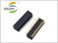 China 0.8mm Pitch Right Angle Female Header Waterproof Gold Plated for sale