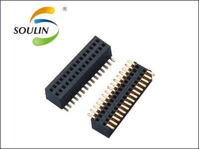 China 0.8mm Pitch Right Angle Female Header Waterproof Gold Plated for sale