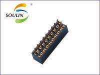 China 1.27mm Pitch 1 Pin 2 Pin Female Header Connector Gold Plated 0.75A for sale