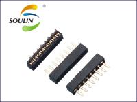 China Straight Double Row Female Header 1.27mm Pitch U Type Leakproof for sale