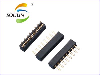 China Straight Double Row Female Header 1.27mm Pitch U Type Leakproof for sale
